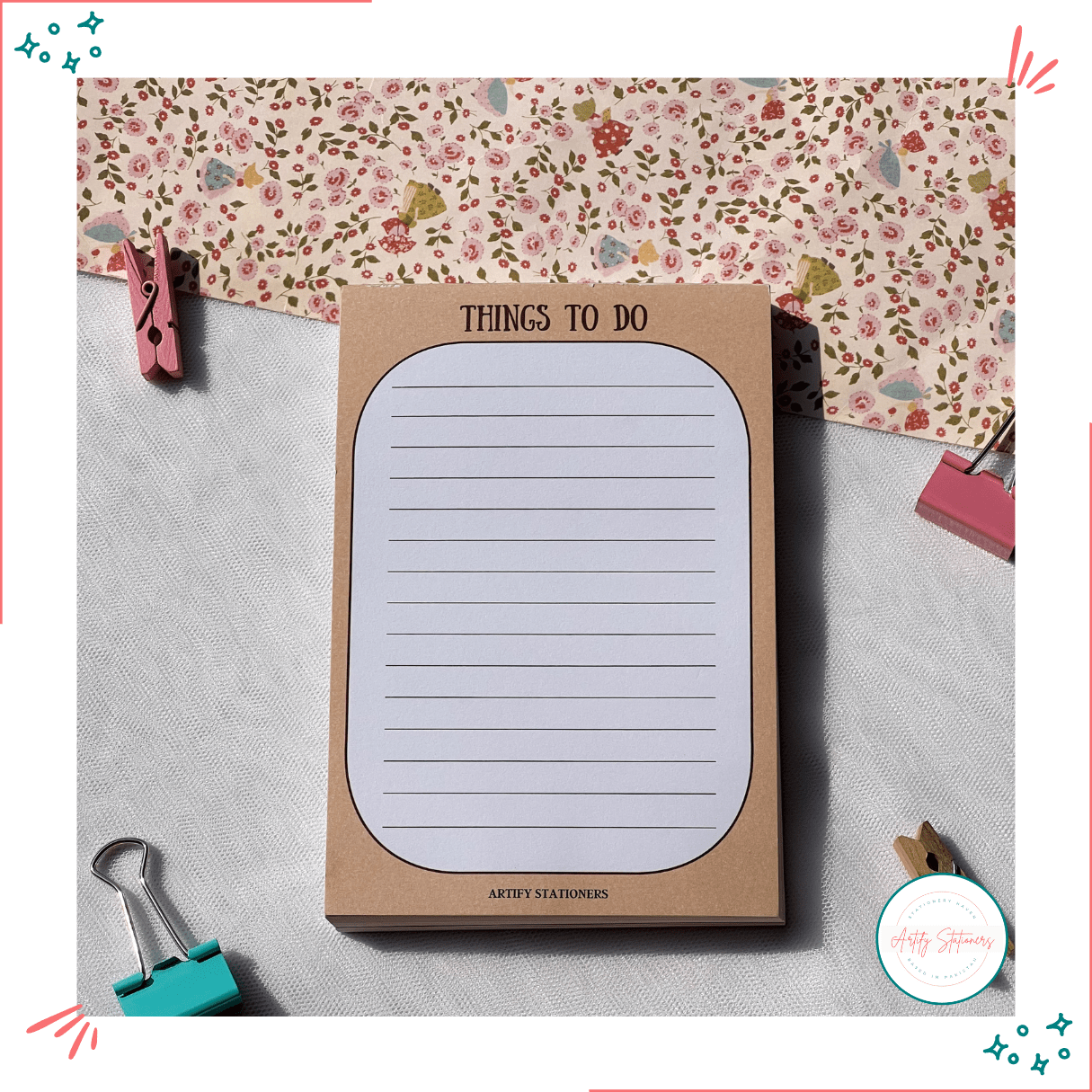 Things To Do Notepad - artifystationers.com